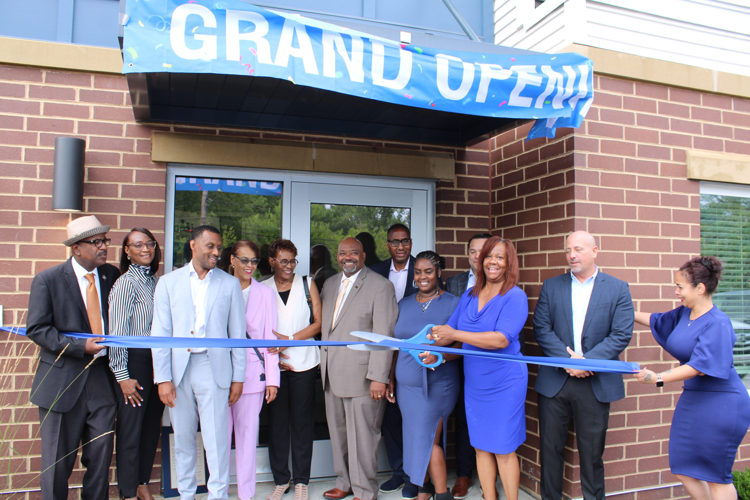 Garrett Square Ribbon Cutting - Marous Brothers Construction
